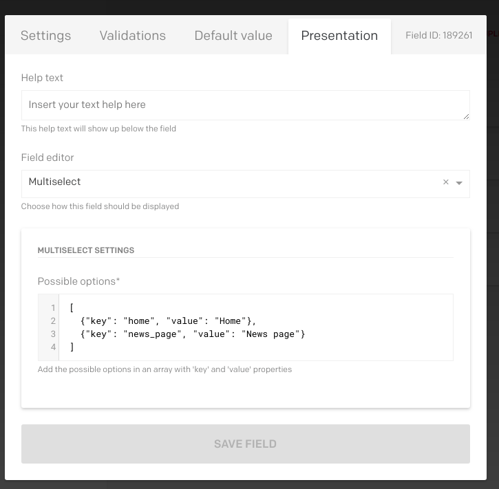 Multiselect Plugin Plugins — Datocms